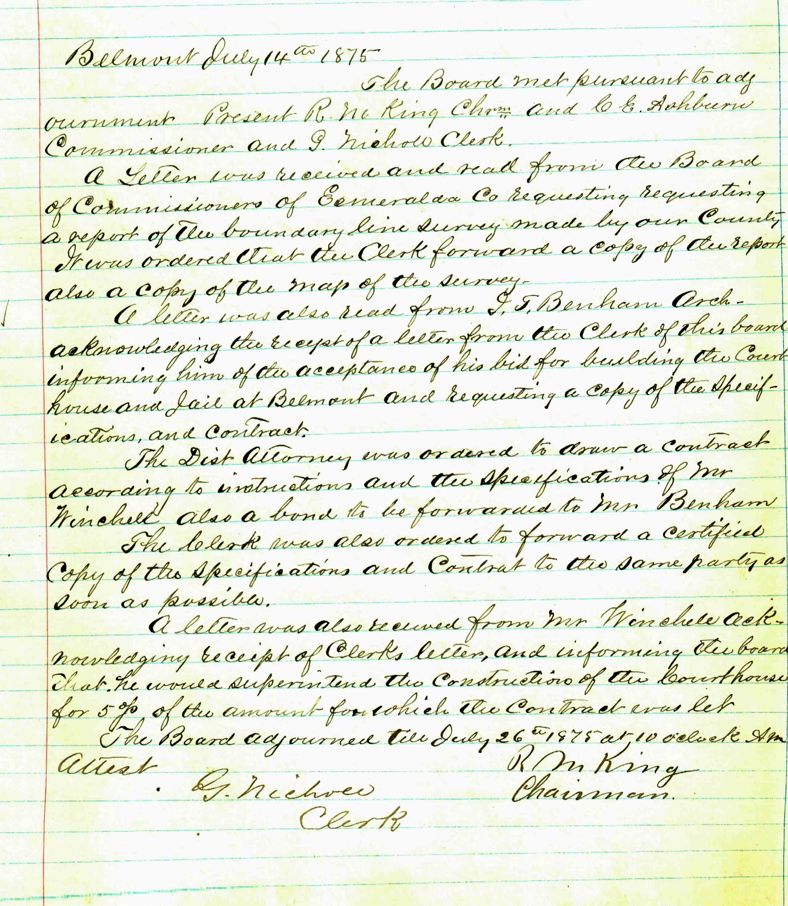 Historical Documents – Friends of the Belmont Courthouse