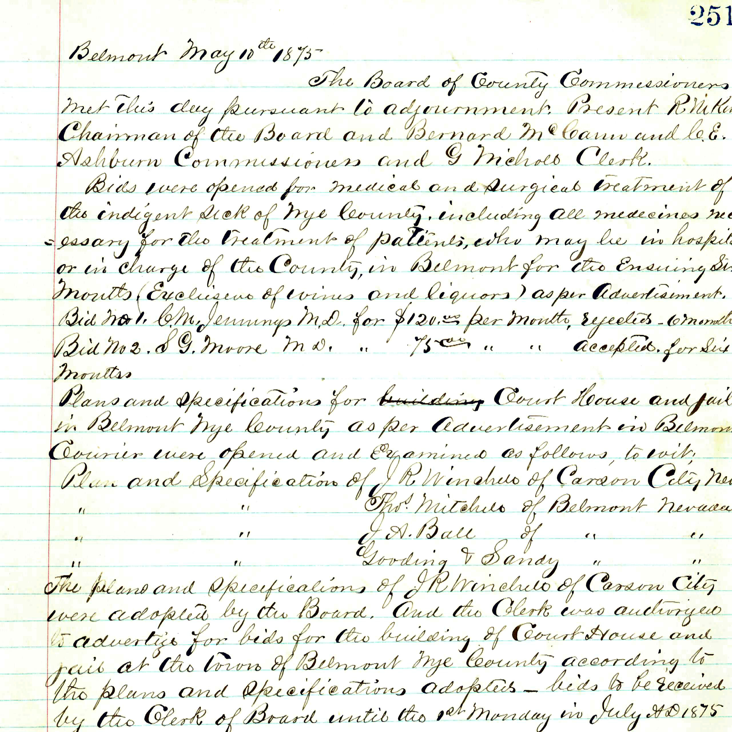 Historical Documents – Friends of the Belmont Courthouse