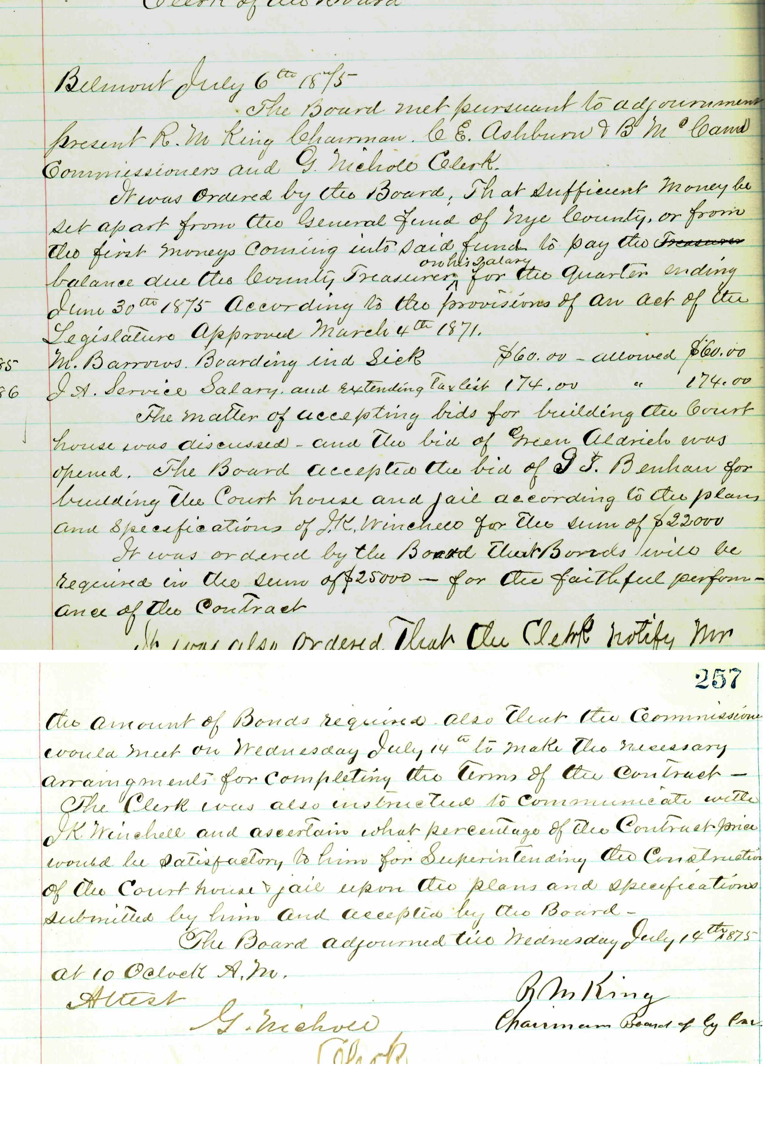 Historical Documents – Friends of the Belmont Courthouse